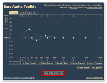 Ears Audio Toolkit для Яндекс Браузера